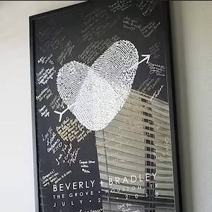 Contemporary Wedding Guestbook Idea for Modern Couples made with Your ...